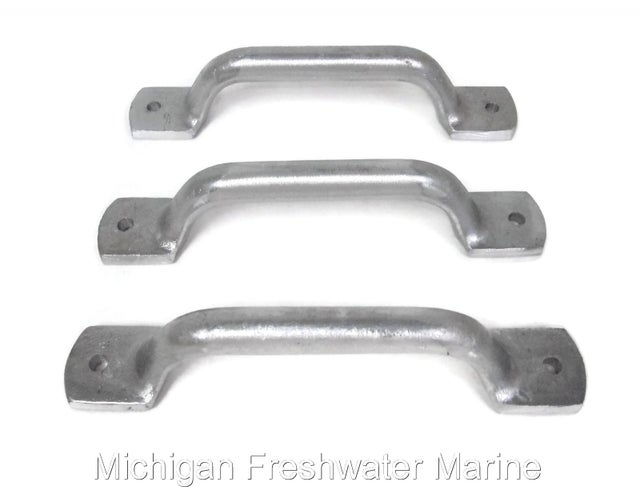 NEW Set of 3 Cast Aluminum Round Grip Boat Handles Jon Fishing Duck Boats