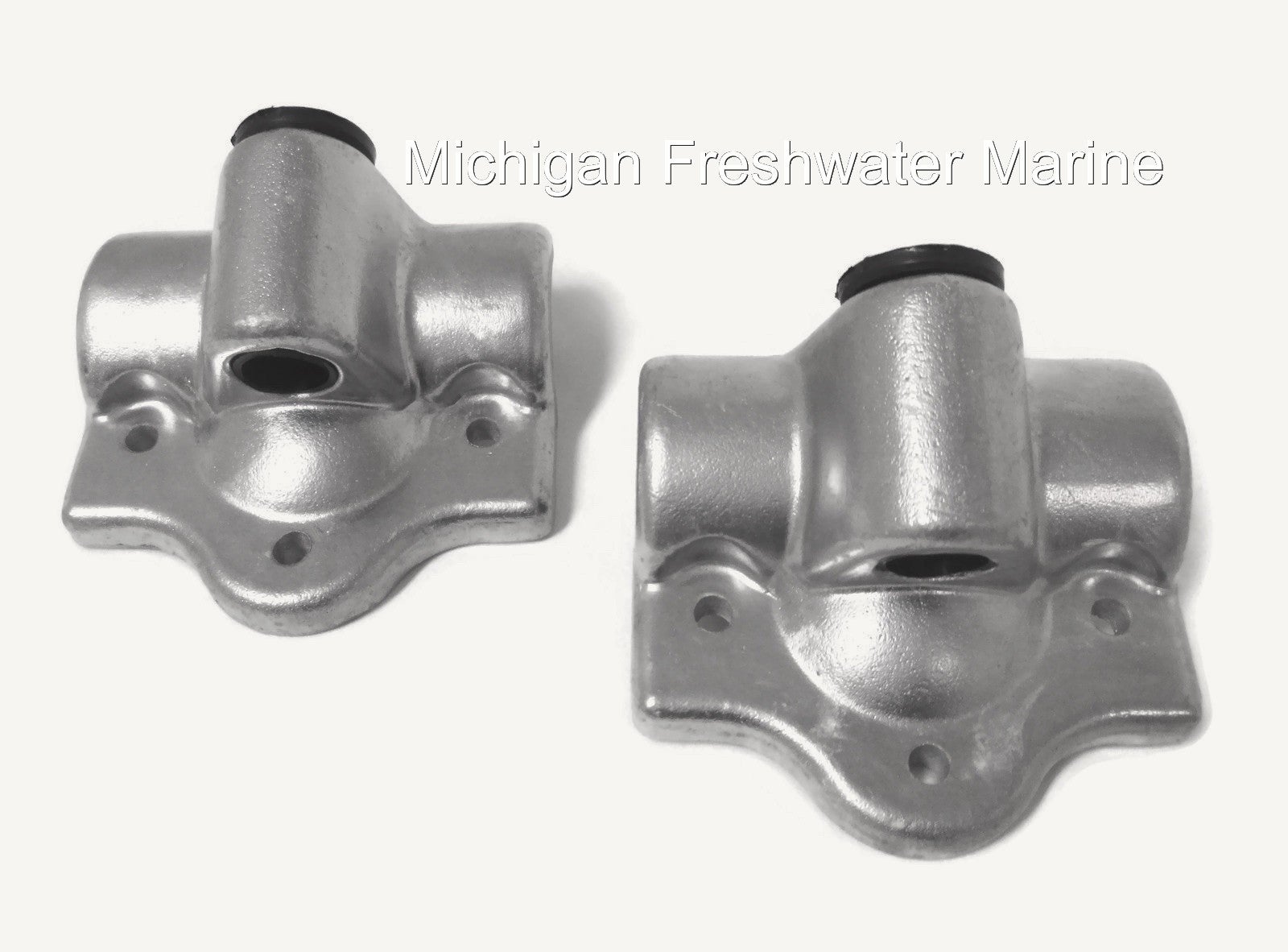 NEW Set of 2 Boat Oar Lock Sockets Round Gunnel Gunwale Top Rail Design ...