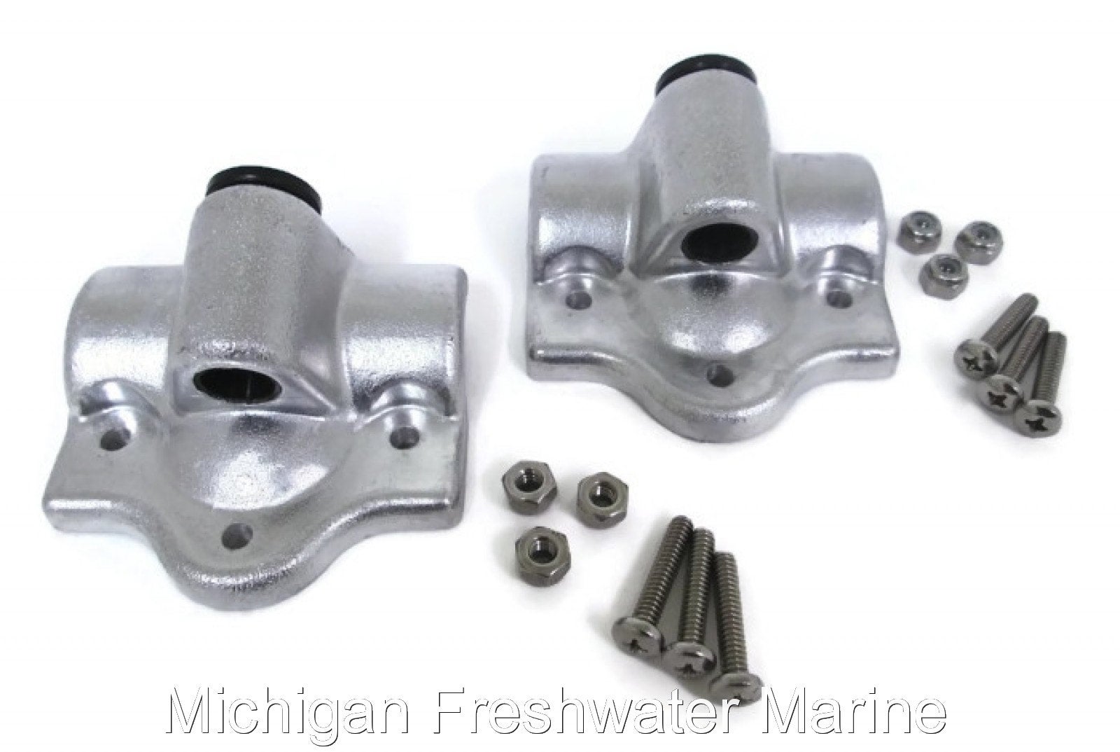 NEW! MADE IN THE USA Cast Aluminum Round Gunnel Top Rail Boat Oar Lock ...