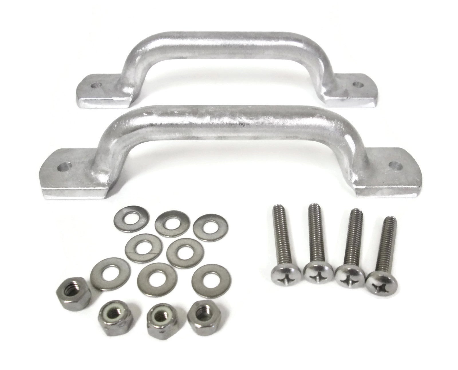 Cast Aluminum NEW PAIR Boat Handles with 1.5" Installation Kit Round ...