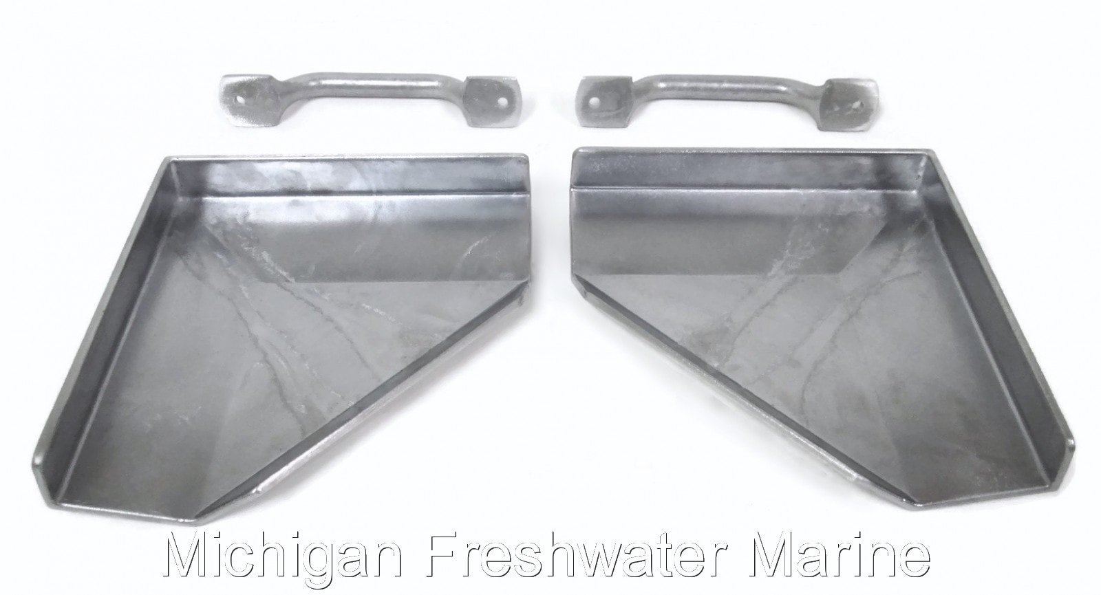 NEW! Made in the USA Cast Aluminum Boat Transom Corner Bracket Caps ...