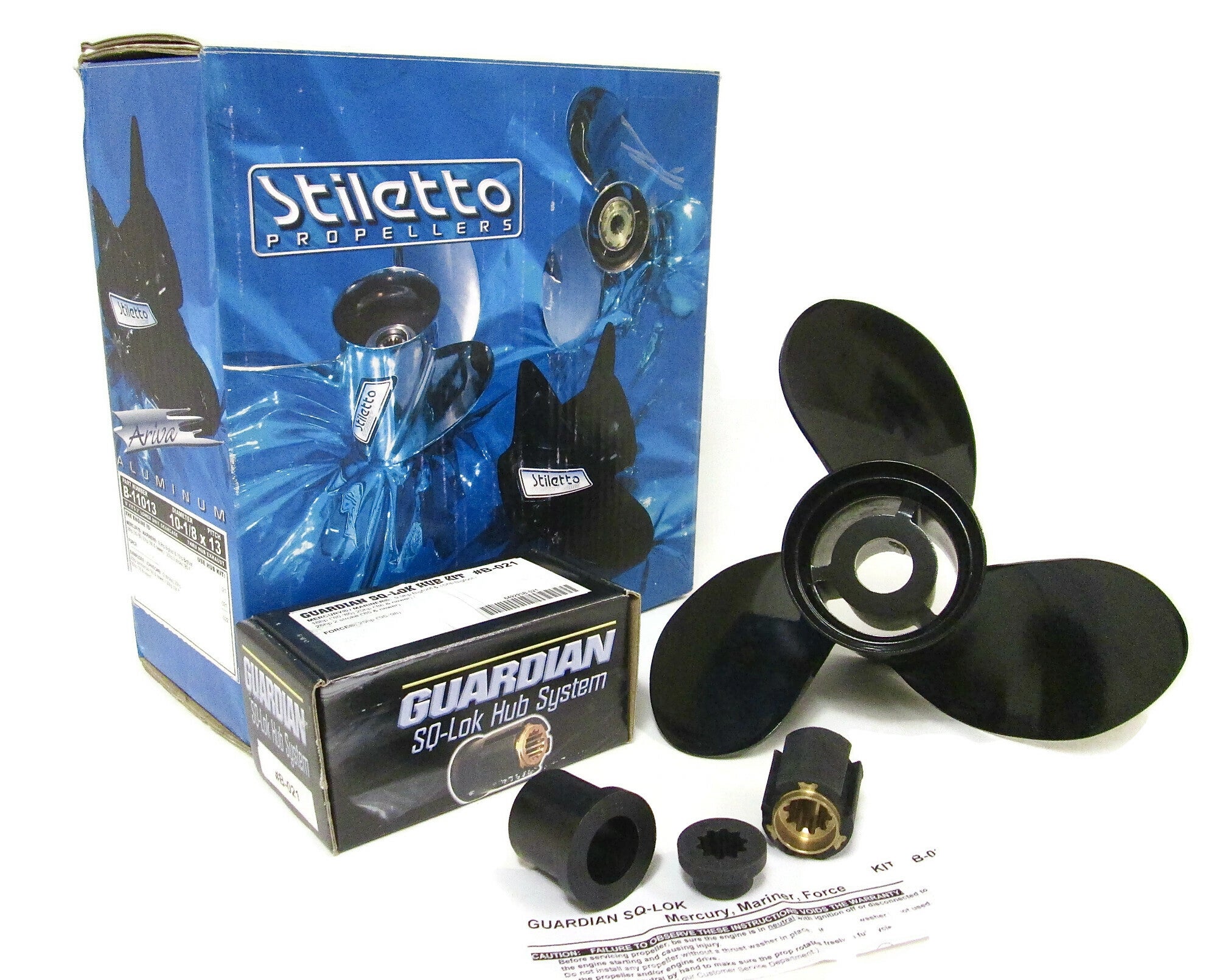 NEW B11013 Stiletto Ariva 3.0 Propeller 10 1/8 x 13 Pitch AL RH PLUS SQ ...